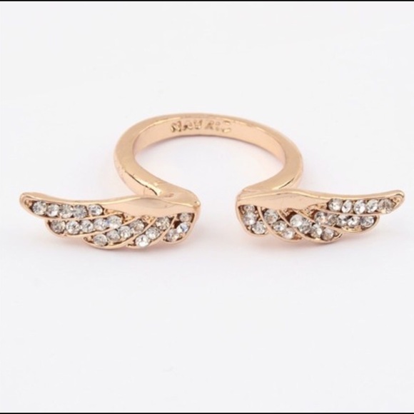 Jewelry | Gold Angel Wings Ring | Poshmark
